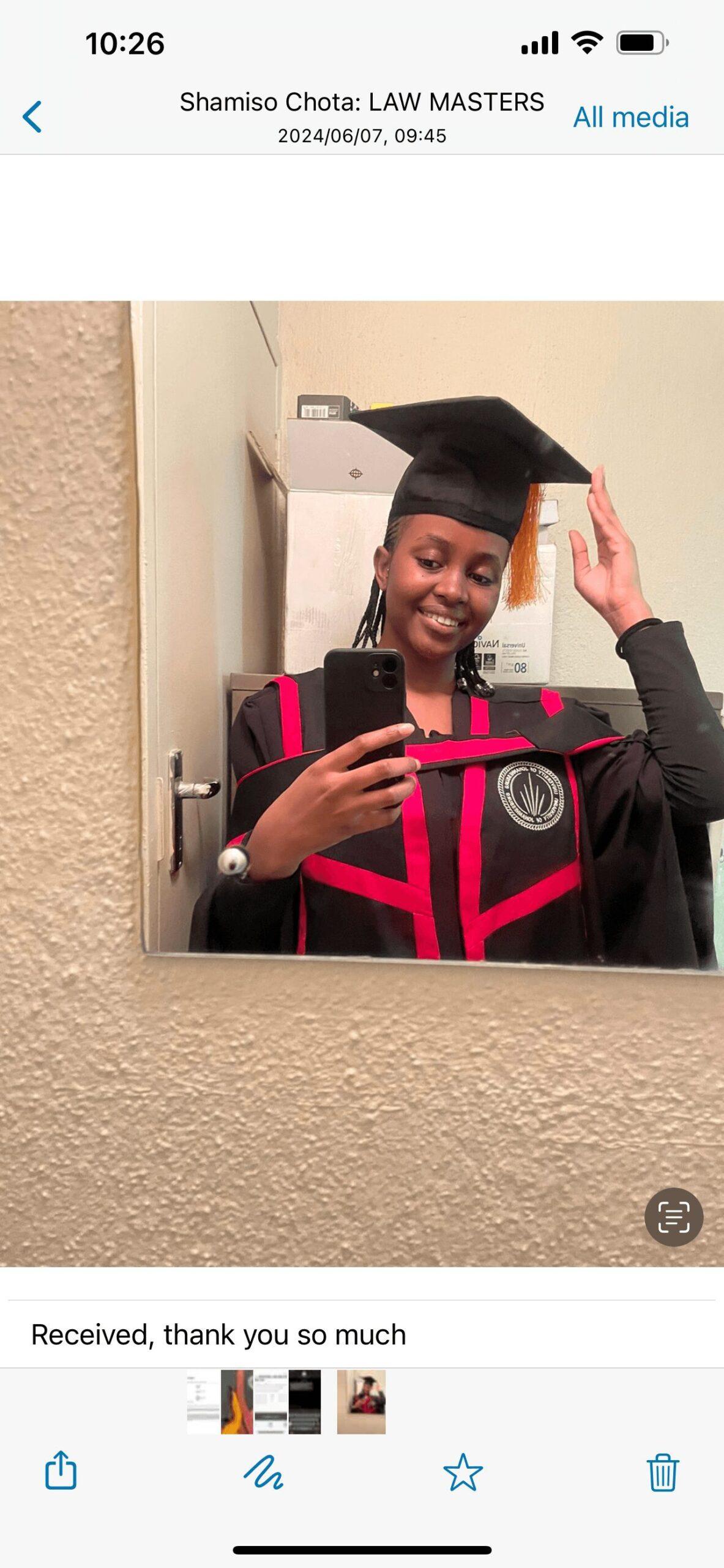 UJ Masters Graduation Gown Full Set - MD Gowns